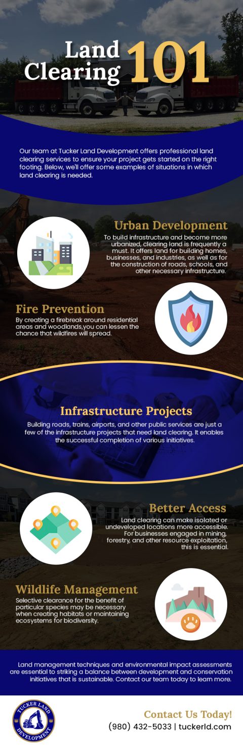 Land Clearing 101 [infographic] | Tucker Land Development